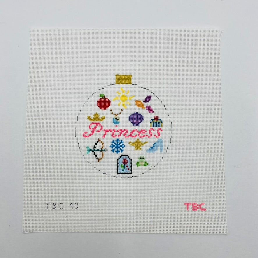 Princess Round Canvas | KC Needlepoint