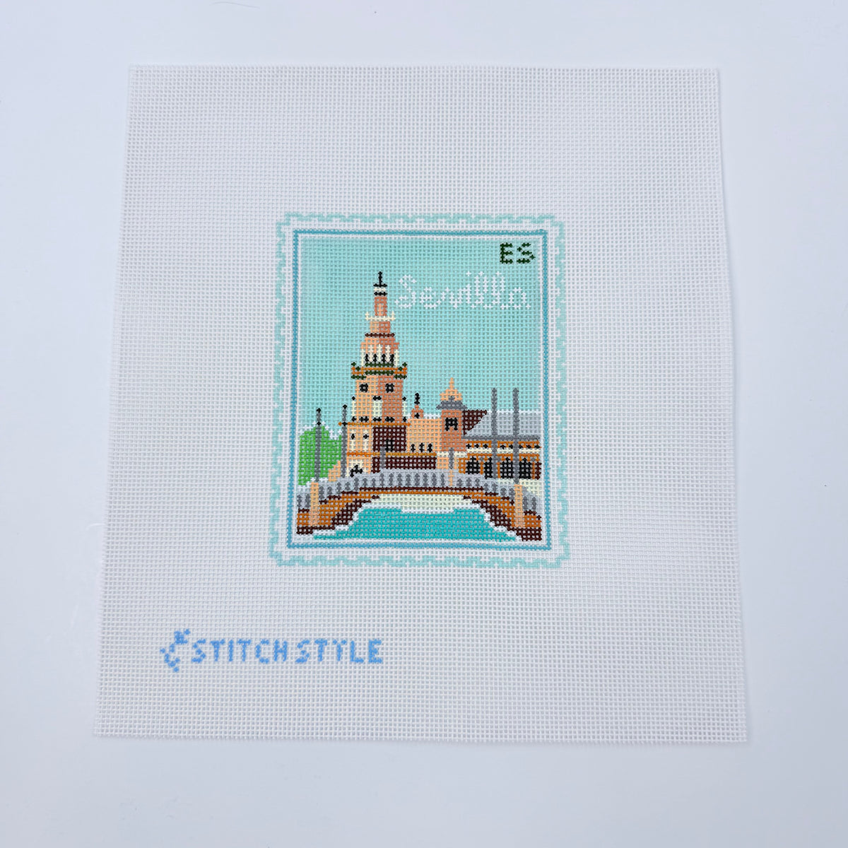 Seville Stamp Needlepoint Canvas – KC Needlepoint