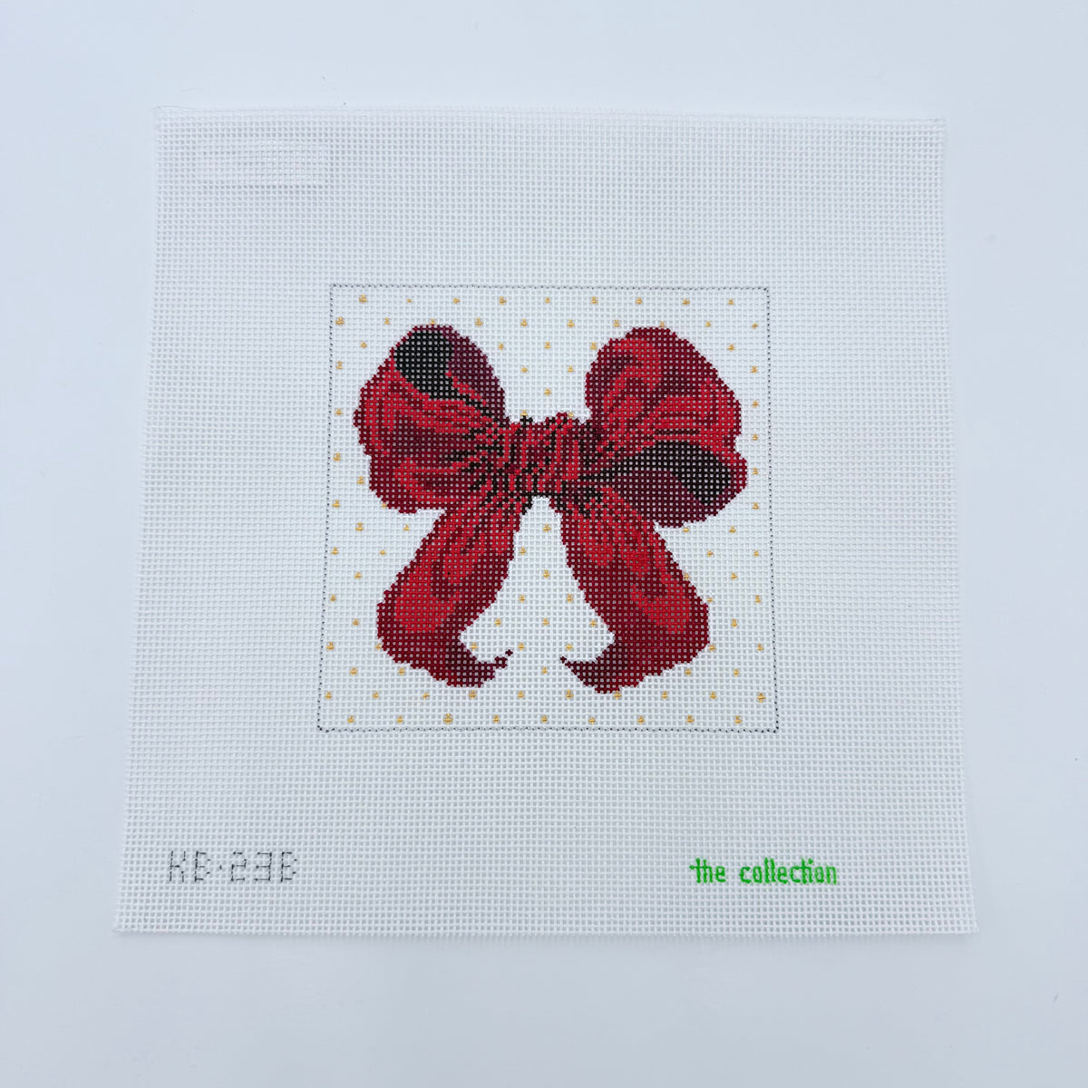 Small Red Bow Needlepoint Canvas – KC Needlepoint