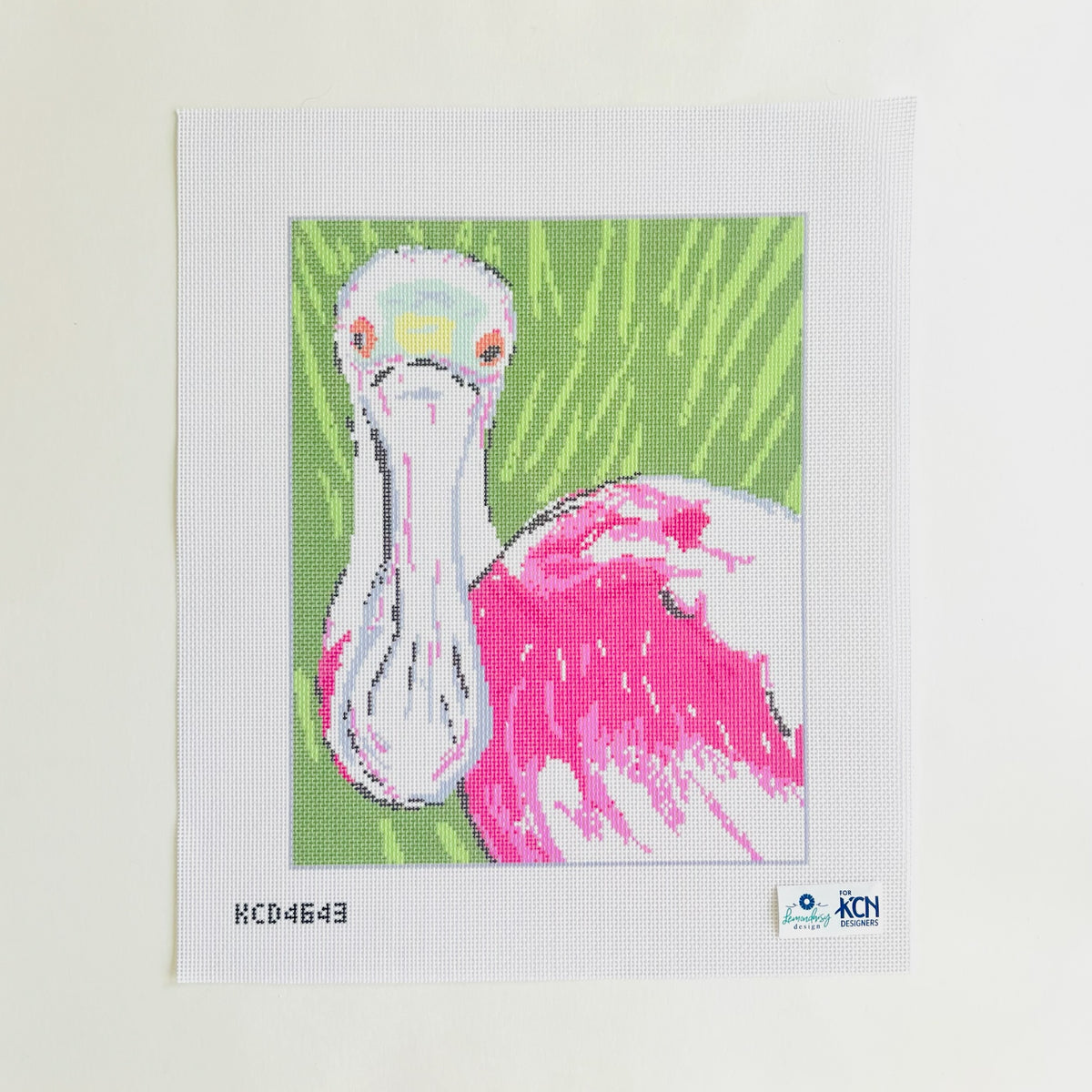 Spoonbill Canvas – KC Needlepoint