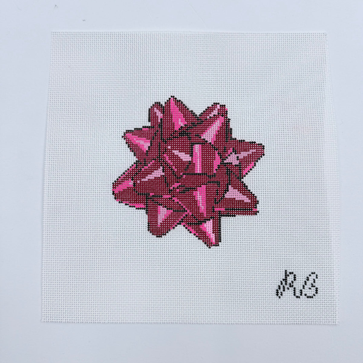 Holiday Bow Canvas – KC Needlepoint