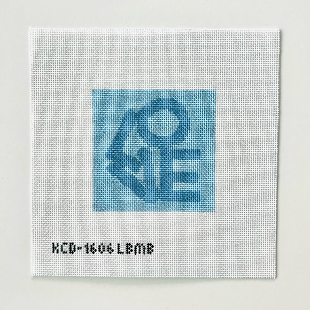 Lovevolve Light Blue and Navy Square Canvas – KC Needlepoint