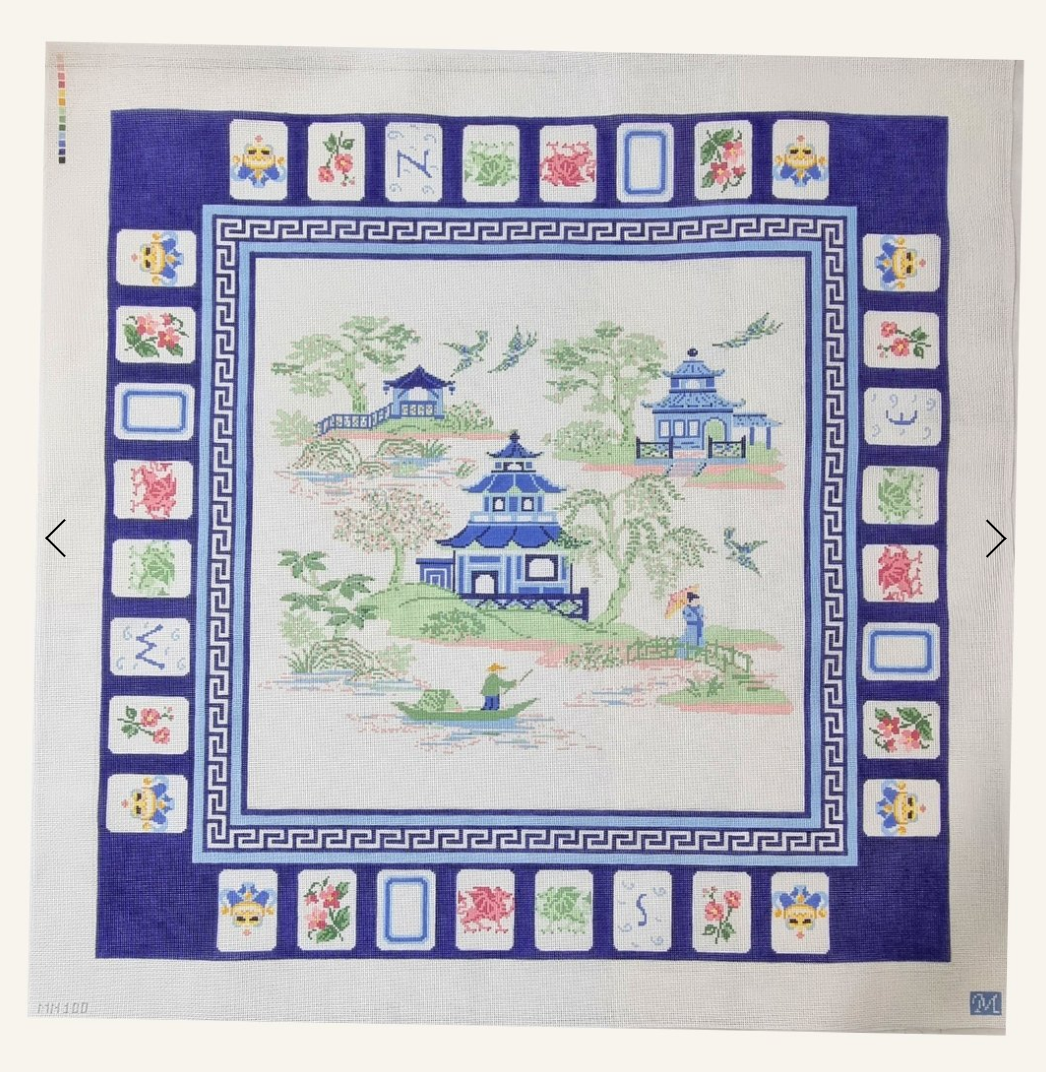 Mahjong Mat Canvas – KC Needlepoint