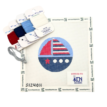 Sailboat Kit – KC Needlepoint