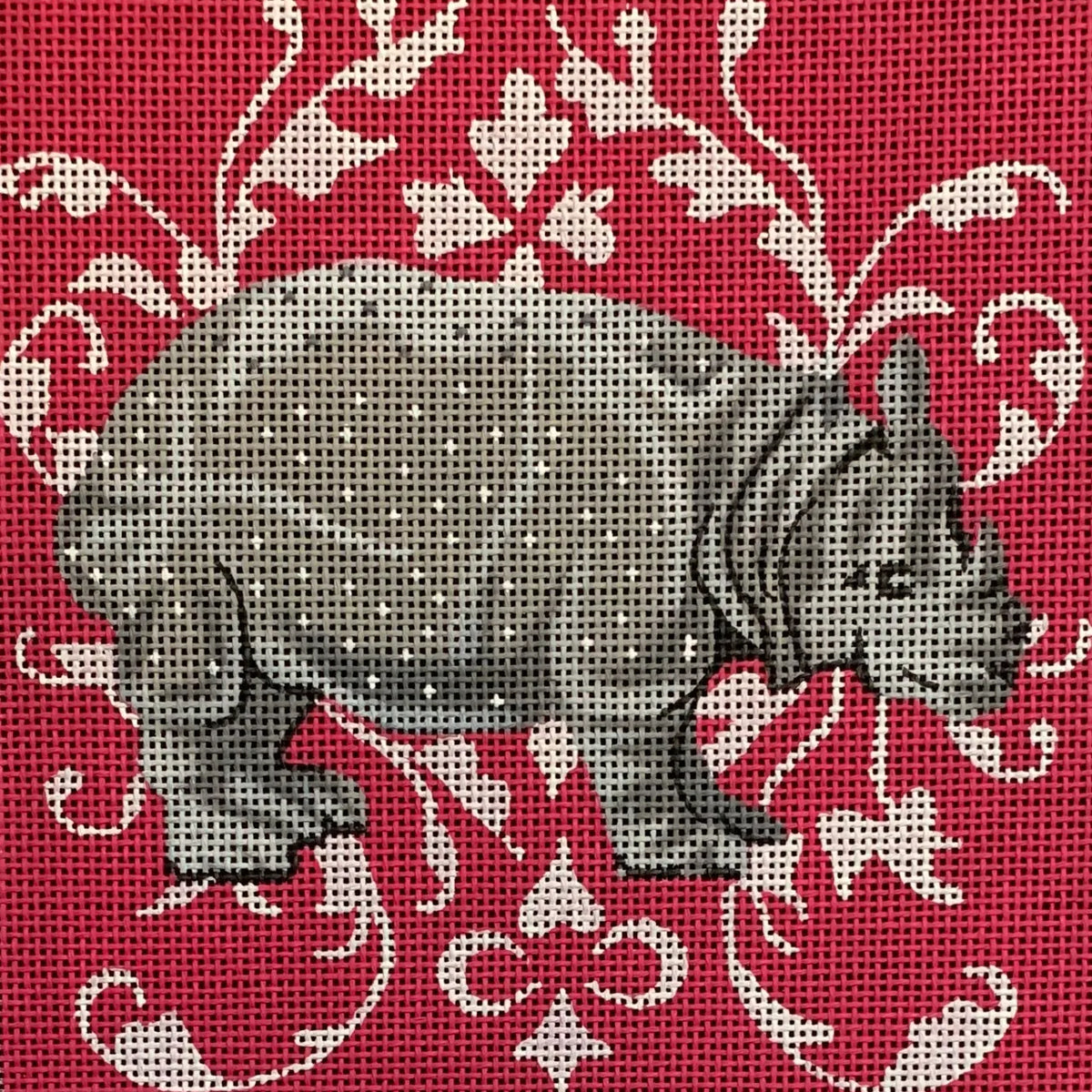 White Rhino Canvas – KC Needlepoint