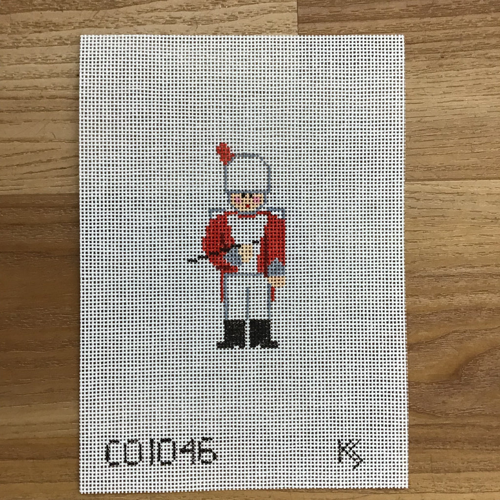 Ohio State University Drum Major Canvas | KC Needlepoint