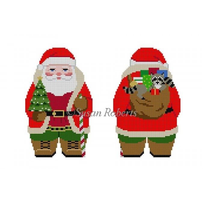 Woodsman Santa Canvas – KC Needlepoint