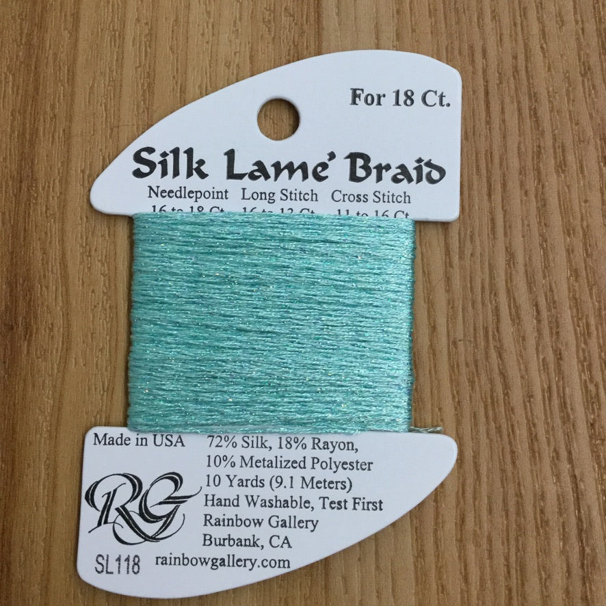 Silk Lamé Braid SL118 Sea Spray – KC Needlepoint
