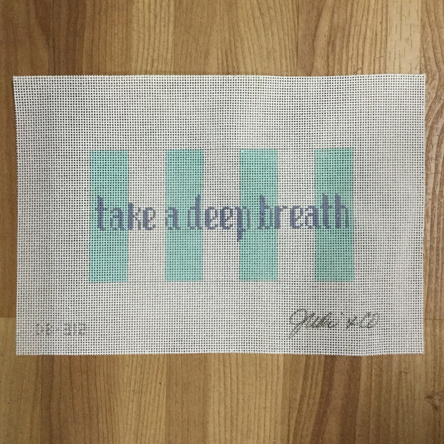 Take a Deep Breath Canvas | KC Needlepoint