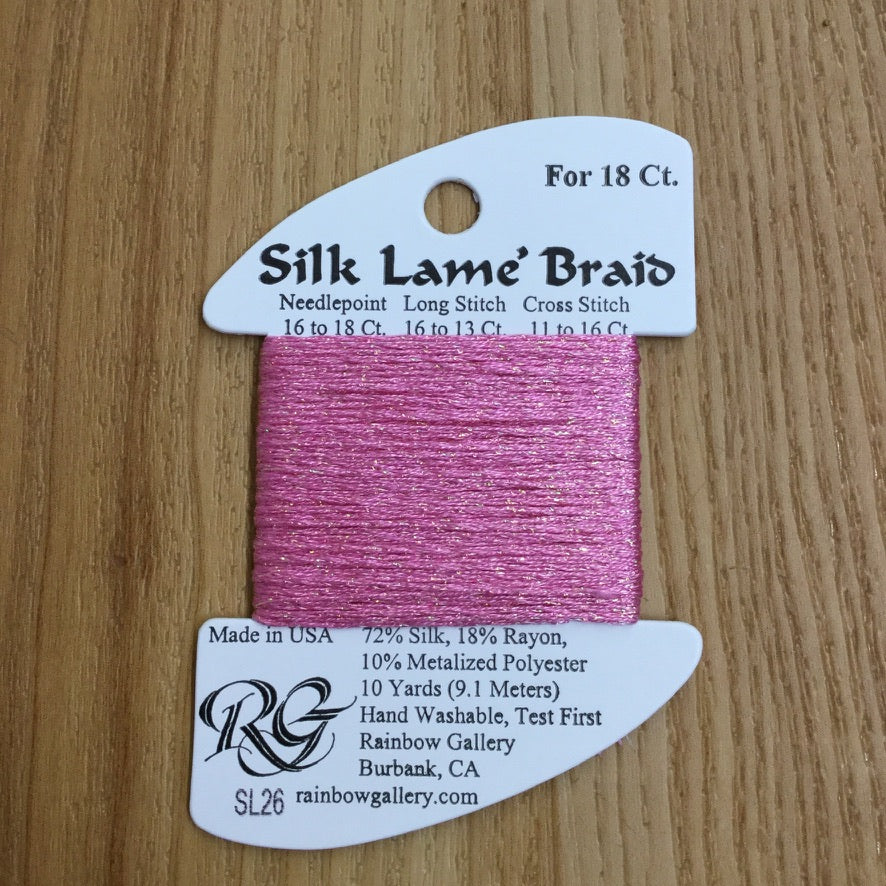 Silk Lamé Braid for 18 mesh | KC Needlepoint