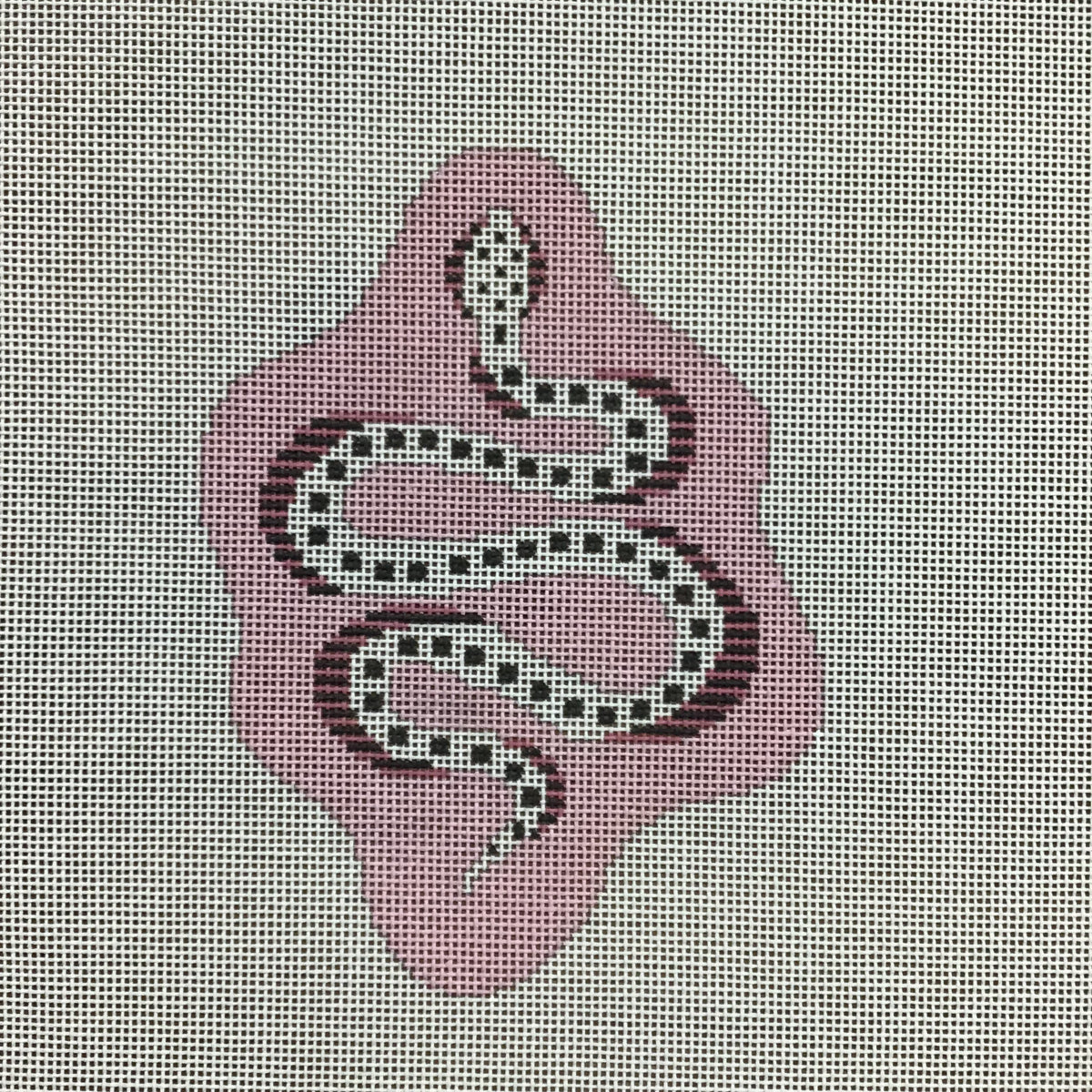 Pink Petite Snake Needlepoint Canvas – KC Needlepoint