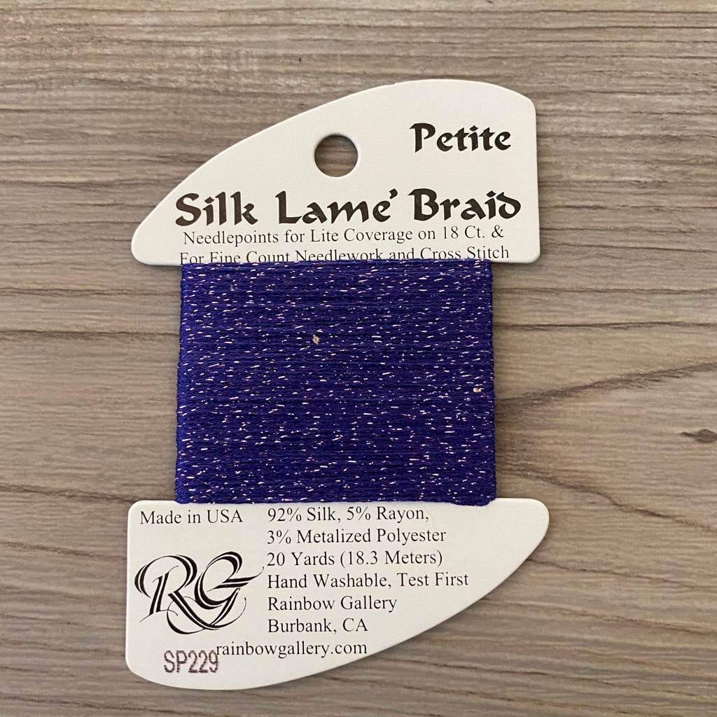 Petite Silk Lamé Braid SP229 Plush Purple – KC Needlepoint