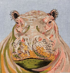 Hippo Canvas – KC Needlepoint
