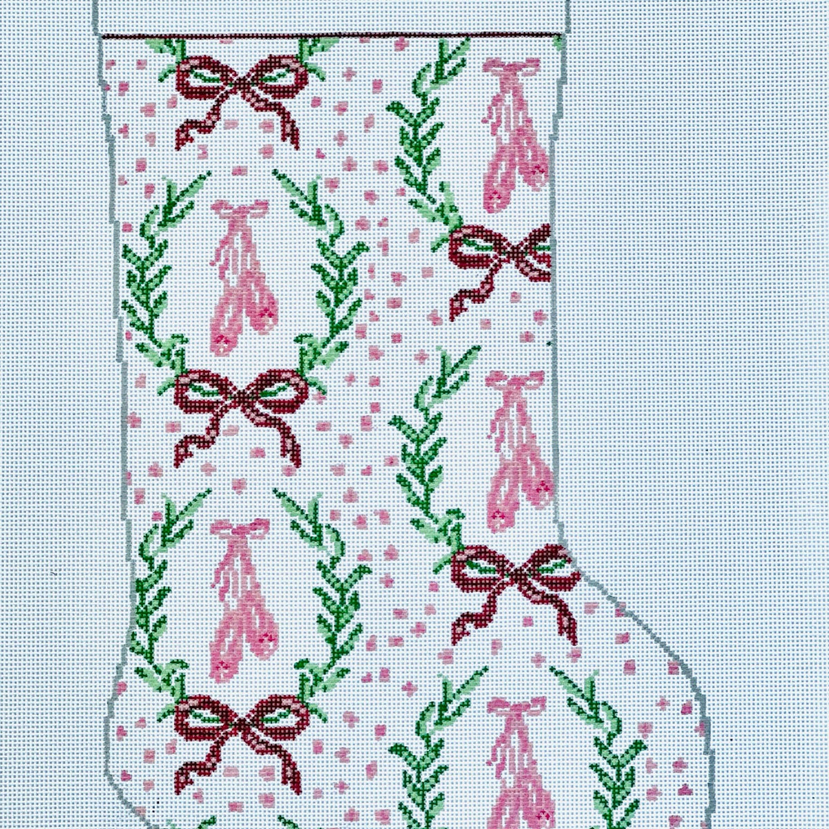 Ballet Stocking Canvas – KC Needlepoint