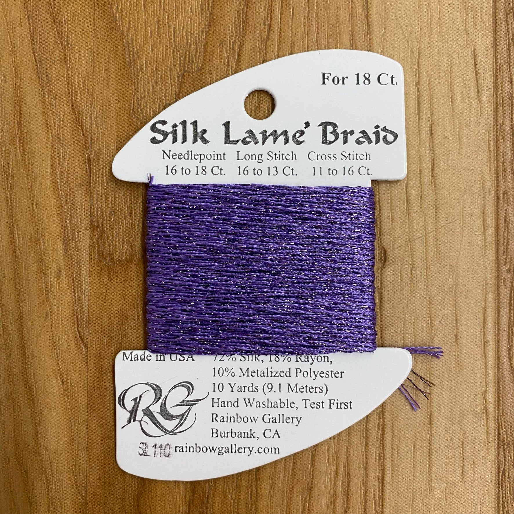Silk Lamé Braid for 18 mesh | KC Needlepoint