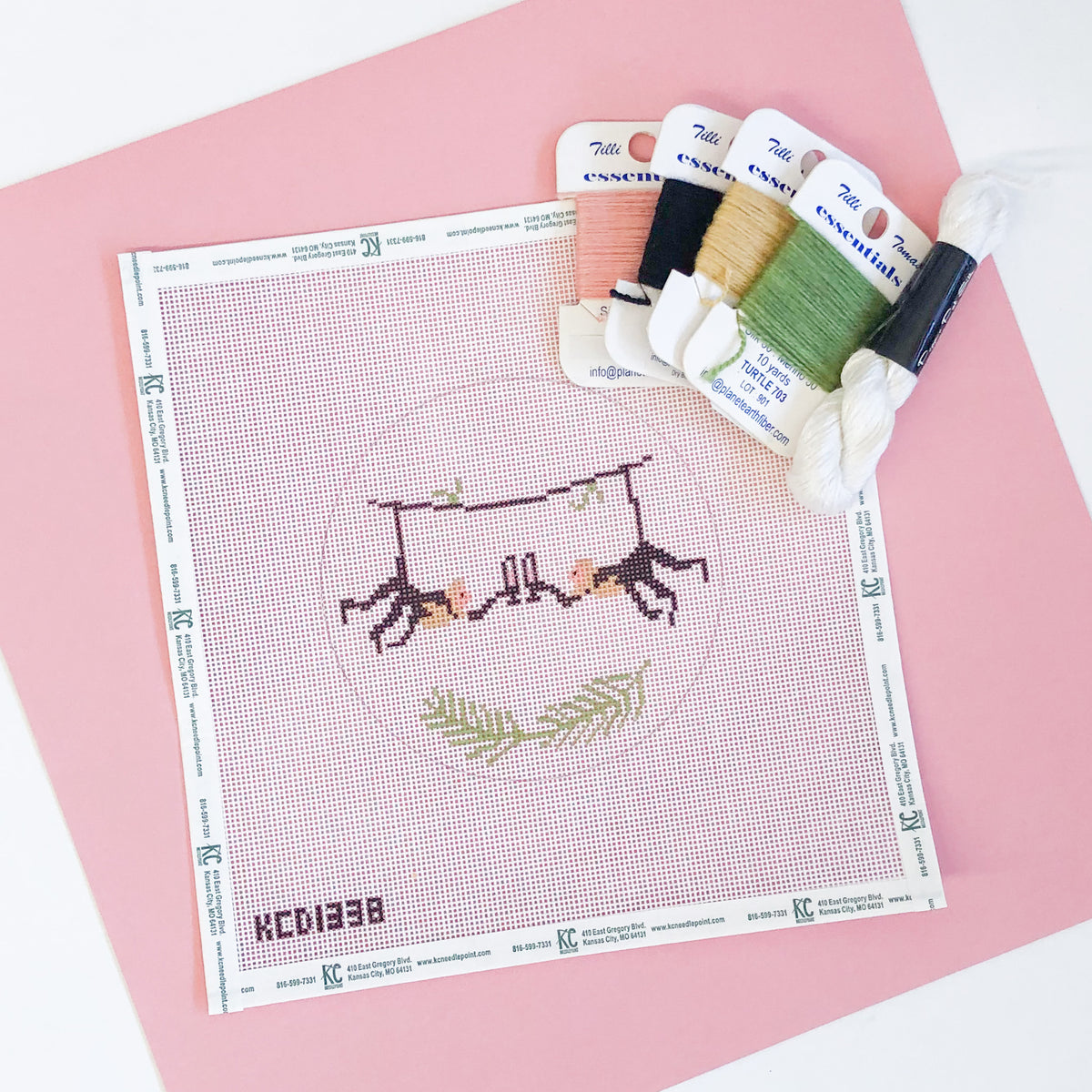 Champagne Monkeys Kit – KC Needlepoint