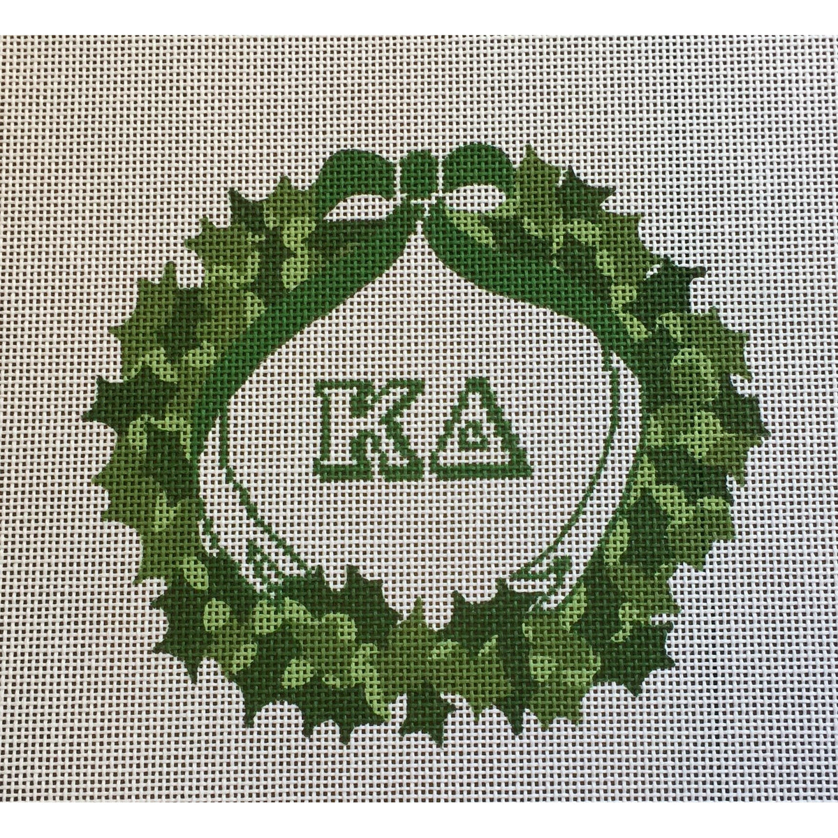 Kappa Delta Wreath Canvas – KC Needlepoint