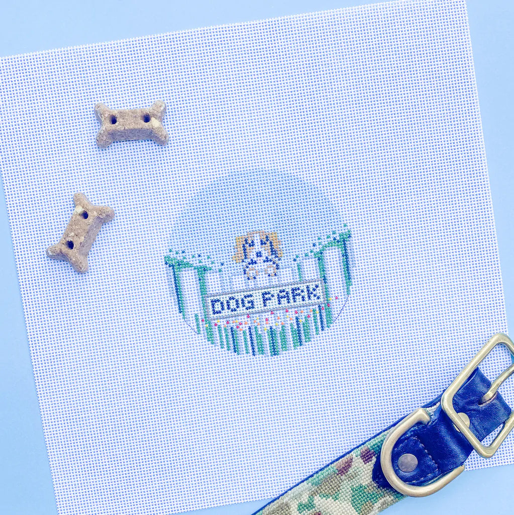 Dog Park - Cavalier King Charles Canvas | KC Needlepoint