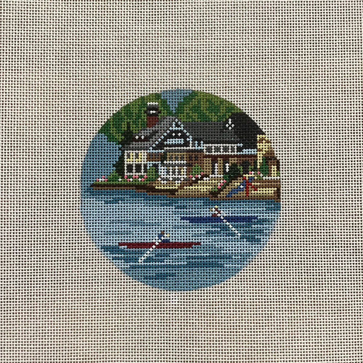 Boathouse Row Canvas – KC Needlepoint