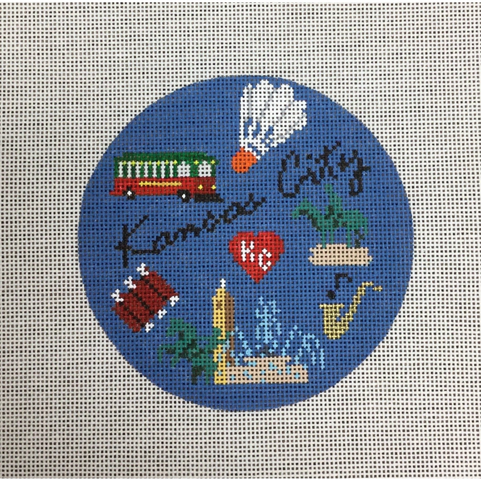 Needlepoint Travel Rounds | KC Needlepoint