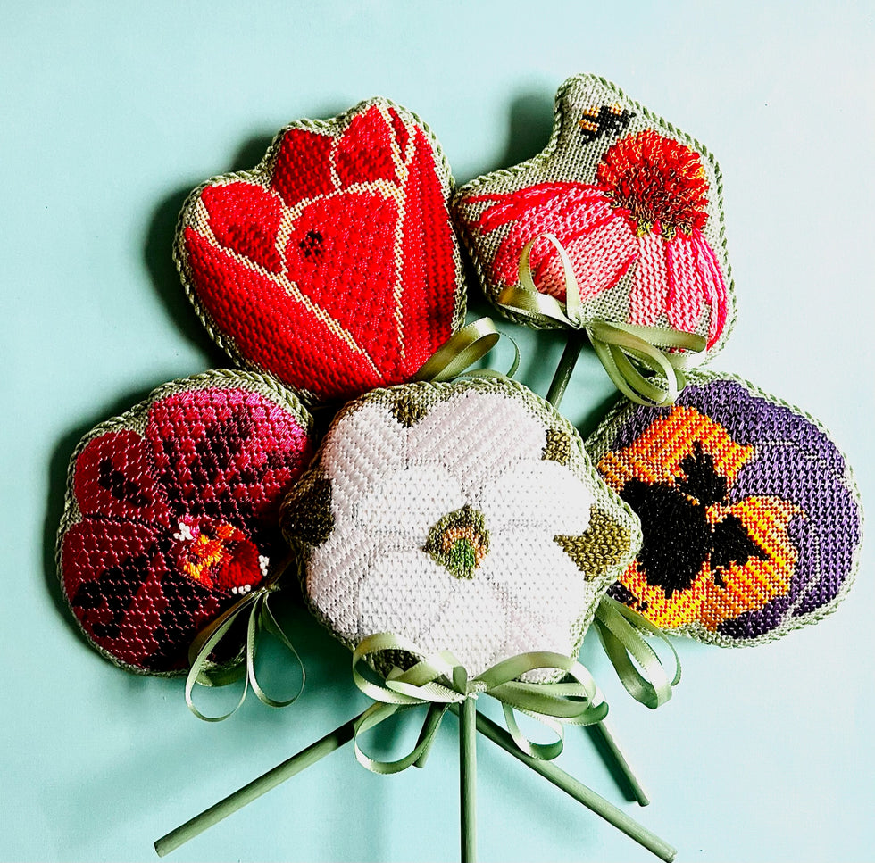 Needlepoint Spring Bouquet – KC Needlepoint