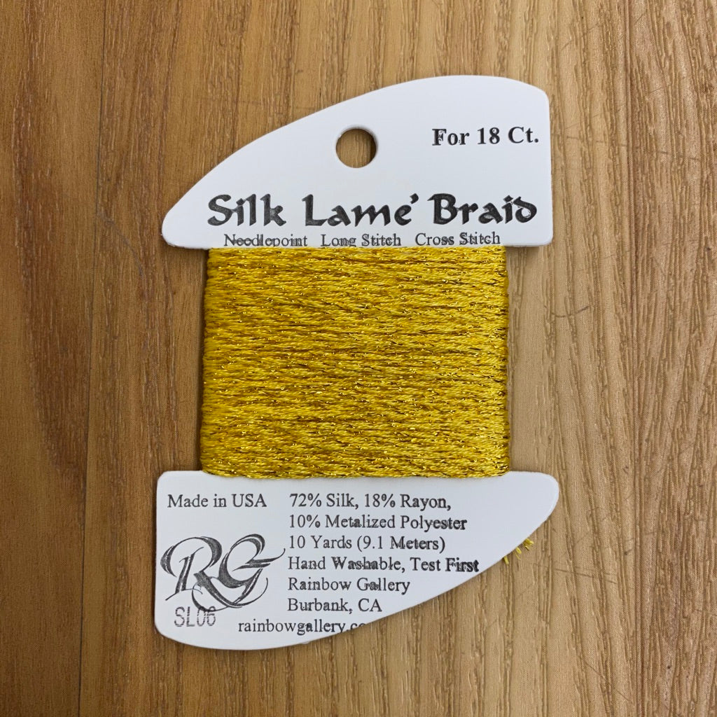 Silk Lamé Braid for 18 mesh | KC Needlepoint