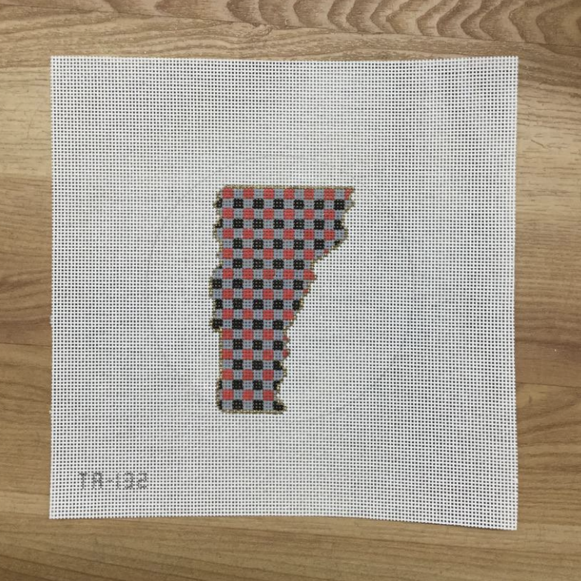 Flannel Round Canvas | KC Needlepoint