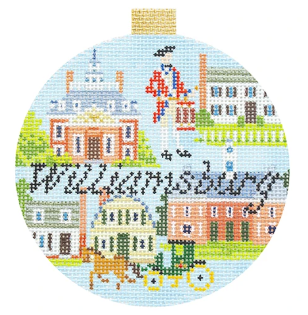Needlepoint Travel Rounds | KC Needlepoint