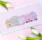 Rainbow Row Charleston Canvas – KC Needlepoint