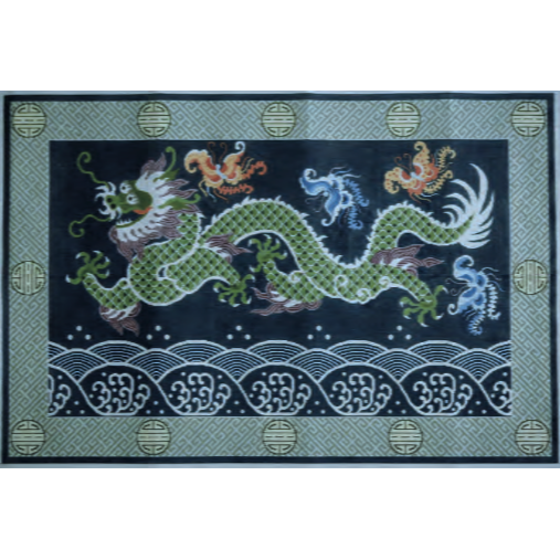 Dragon Needlepoint Rug Canvas | KC Needlepoint