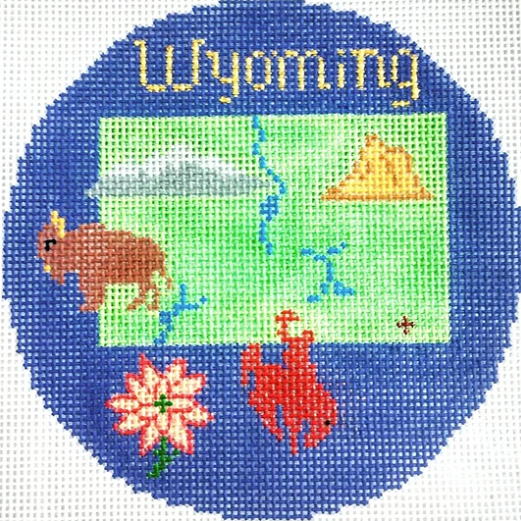 Needlepoint Travel Rounds | KC Needlepoint