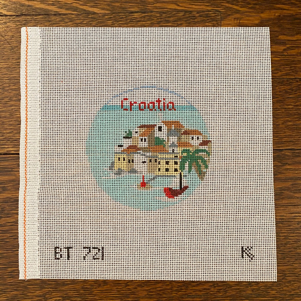 Needlepoint Travel Rounds | KC Needlepoint