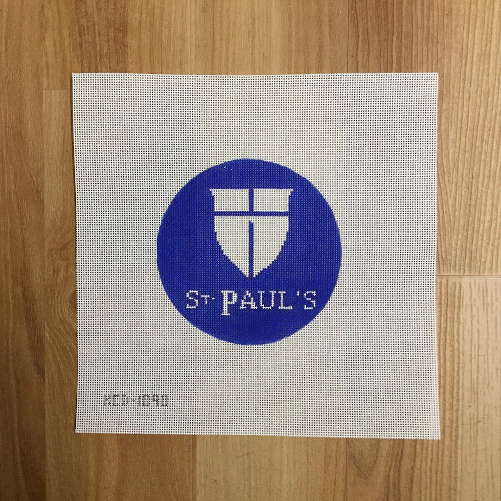 St. Paul's Shield Canvas | KC Needlepoint