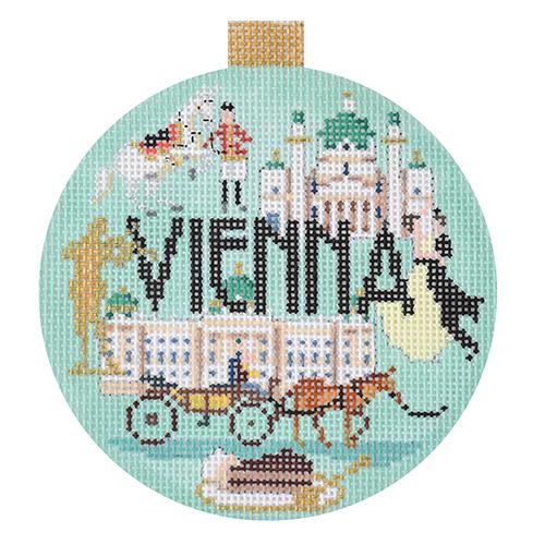 Needlepoint Travel Rounds | KC Needlepoint
