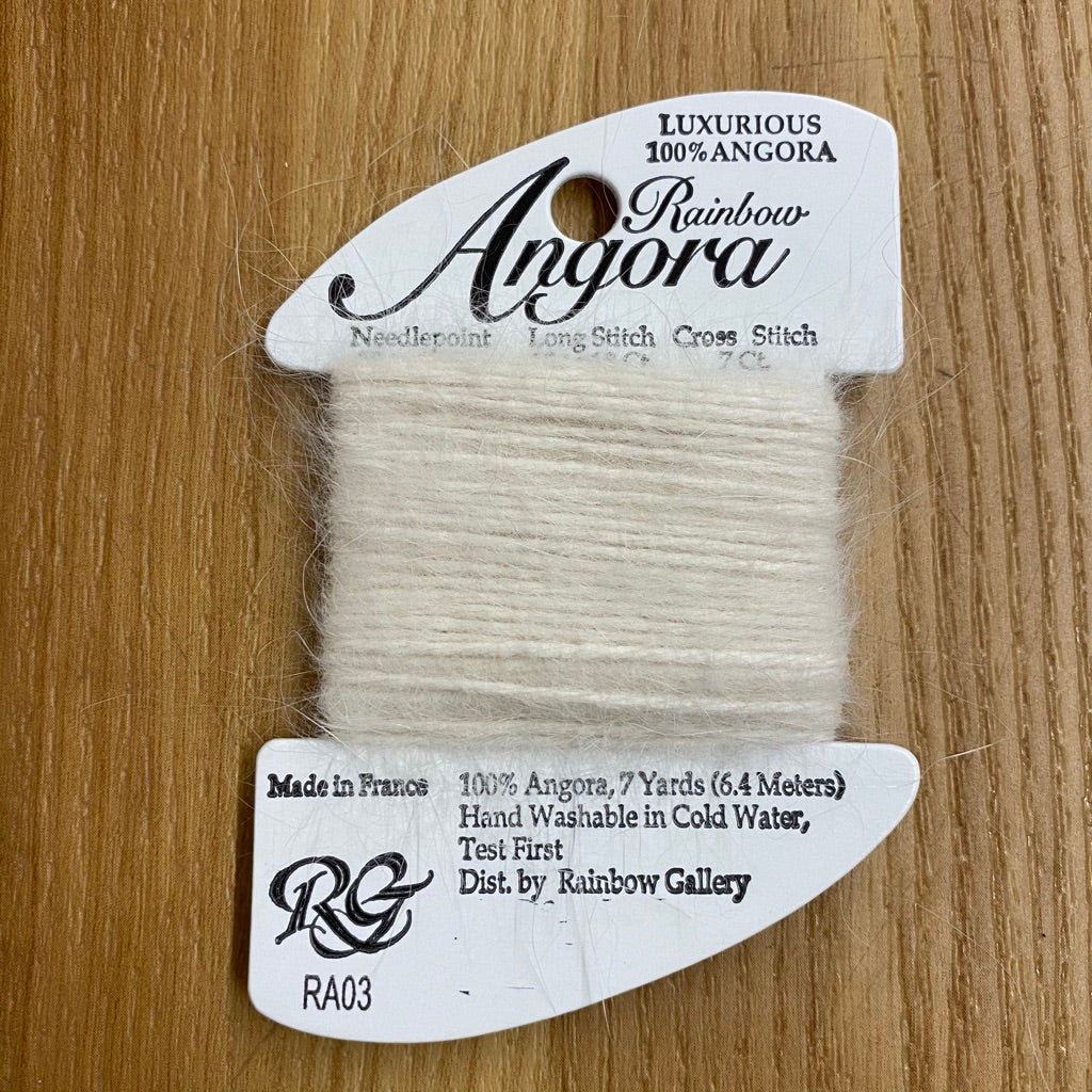 Rainbow Angora RA03 Ecru – KC Needlepoint