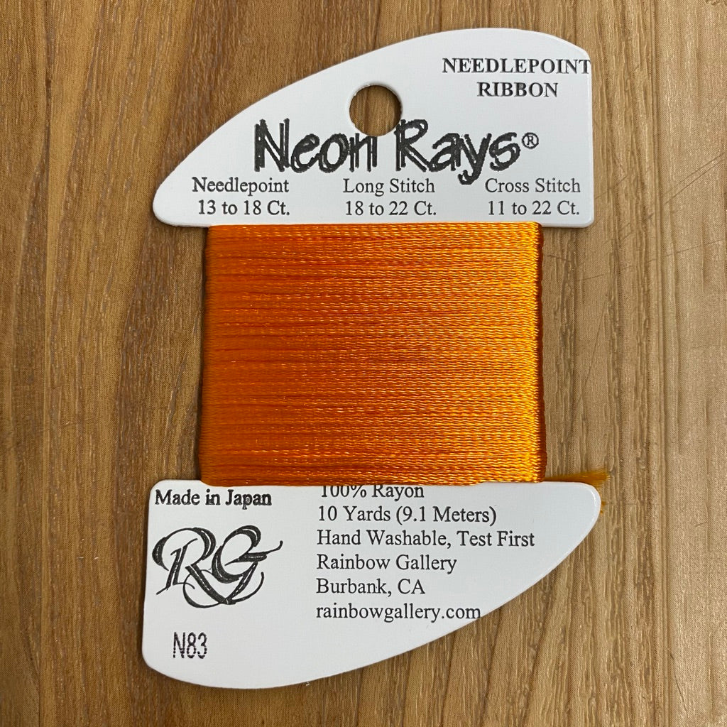 Neon Rays | KC Needlepoint