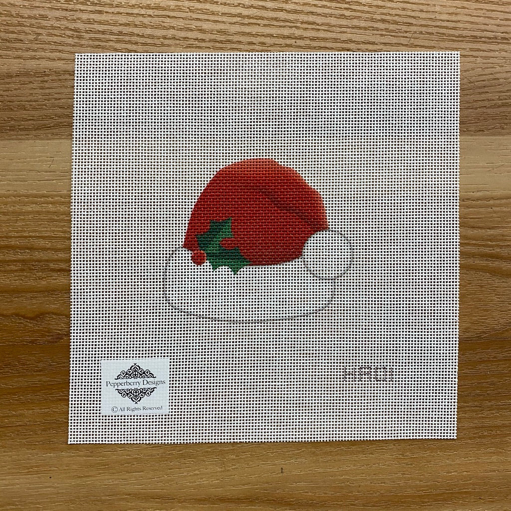 Classic Santa Hat Canvas | KC Needlepoint