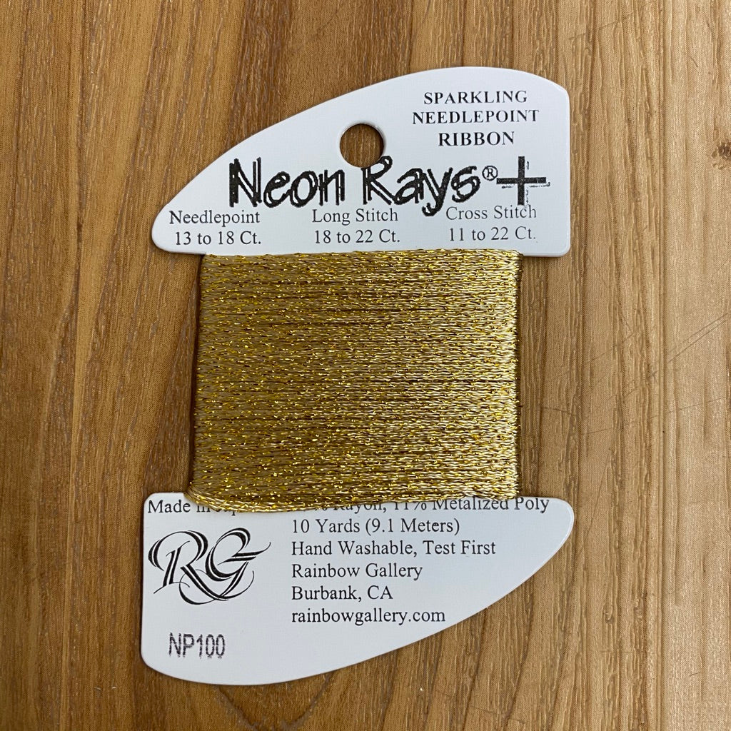 Neon Rays+ NP100 Brassy Gold – KC Needlepoint