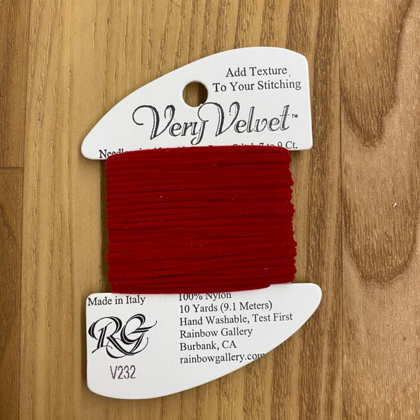 Very Velvet V232 Brite Red | KC Needlepoint